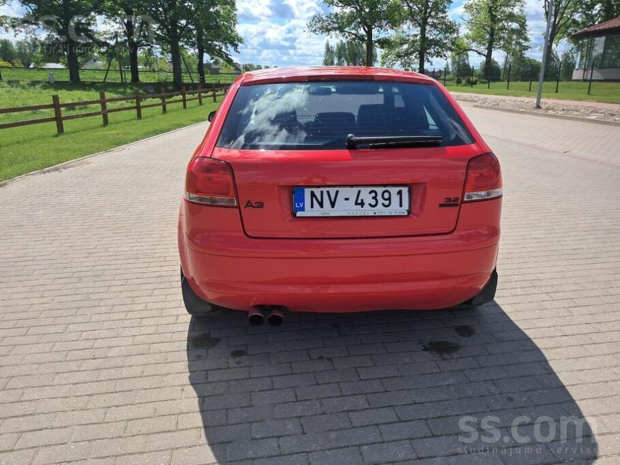 Красный Ауди А3 2004 в Валмиера, объемом двигателя 3.20 л и пробегом 239 тыс. км за 3100 €, фото 6 на AUTOMOTO.COM.LV