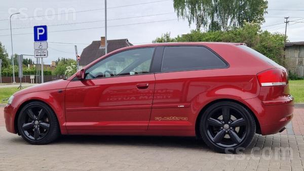 Red Audi A3 2007 in Jelgava, with an engine capacity of 2.00 L and mileage of 236 thousand km for 4450 €, photo 6 on AUTOMOTO.COM.LV