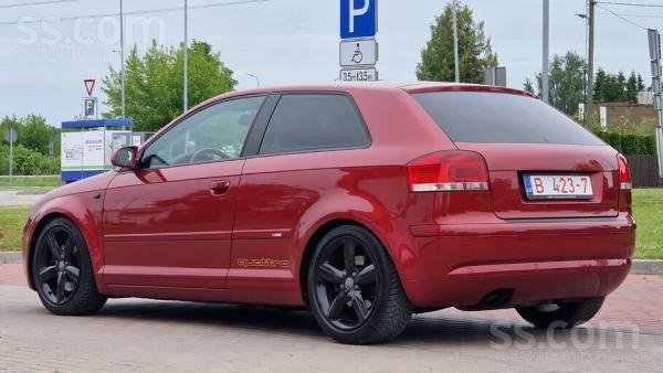Red Audi A3 2007 in Jelgava, with an engine capacity of 2.00 L and mileage of 236 thousand km for 4450 €, photo 8 on AUTOMOTO.COM.LV
