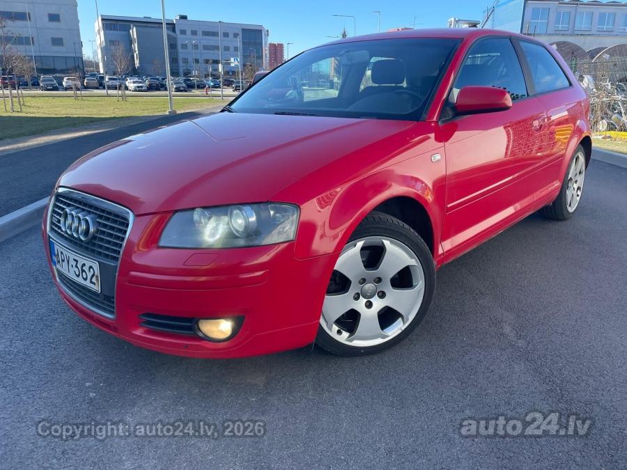 Red Audi A3 2008 in Tallinn, with an engine capacity of 2.00 L and mileage of 350 thousand km for 3500 €, photo 1 on AUTOMOTO.COM.LV