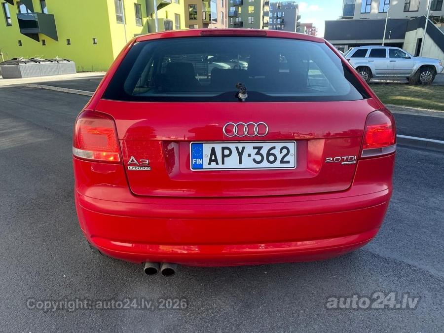 Red Audi A3 2008 in Tallinn, with an engine capacity of 2.00 L and mileage of 350 thousand km for 3500 €, photo 5 on AUTOMOTO.COM.LV
