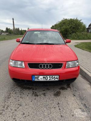 Red Audi A3 1996 in Marijampole, with an engine capacity of 1.60 L and mileage of 144 thousand km for 1700 €, photo  on AUTOMOTO.COM.LV