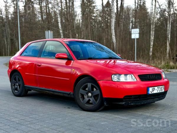 Sarkans Audi A3 1997 Jūrmala, ar dzinēja tilpumu 1.90 L un nobraukumu 438 tūkst. km par 1700 €, foto 1 vietnē AUTOMOTO.COM.LV