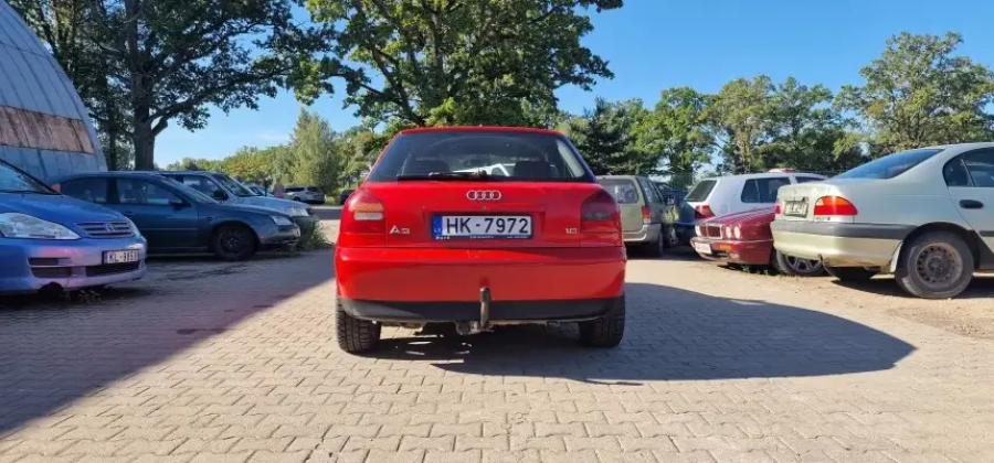 Sarkans Audi A3 1997 Valmiera, ar dzinēja tilpumu 1.60 L un nobraukumu 366 tūkst. km par 1050 €, foto 5 vietnē AUTOMOTO.COM.LV