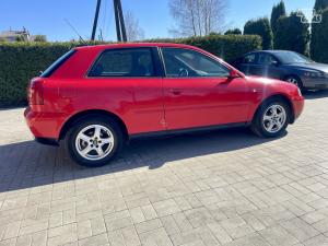 Red Audi A3 1998 in Vilnius, with an engine capacity of 1.60 L and mileage of 316 thousand km for 1500 €, photo 5 on AUTOMOTO.COM.LV
