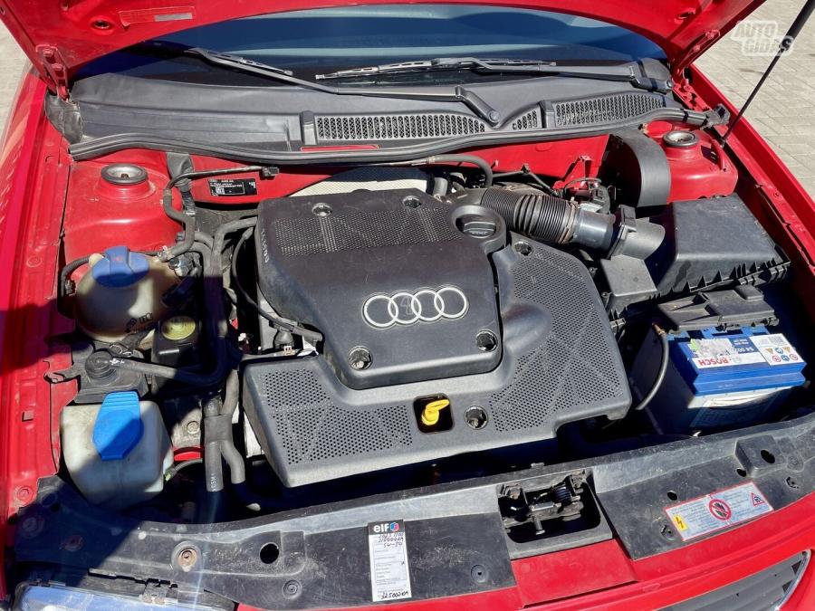 Red Audi A3 1998 in Vilnius, with an engine capacity of 1.60 L and mileage of 316 thousand km for 1500 €, photo 15 on AUTOMOTO.COM.LV