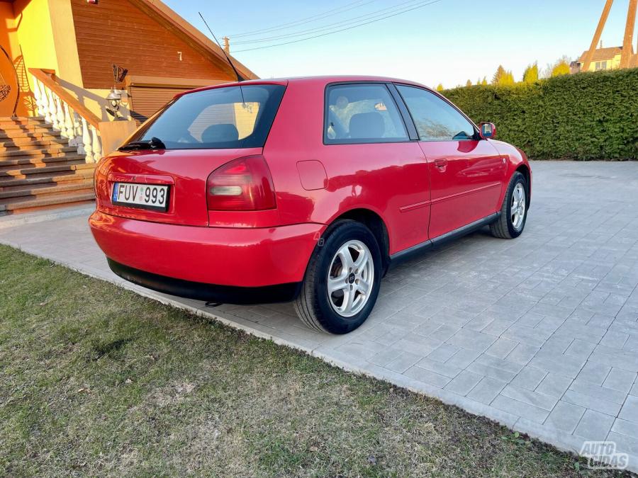 Red Audi A3 1998 in Vilnius, with an engine capacity of 1.60 L and mileage of 316 thousand km for 1500 €, photo 4 on AUTOMOTO.COM.LV