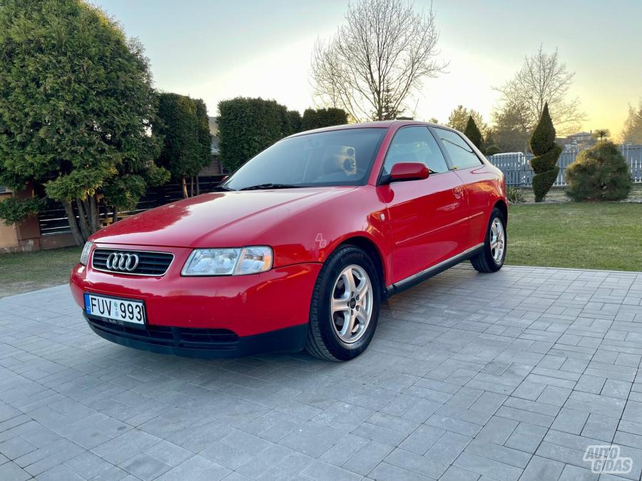 Red Audi A3 1998 in Vilnius, with an engine capacity of 1.60 L and mileage of 316 thousand km for 1500 €, photo 5 on AUTOMOTO.COM.LV