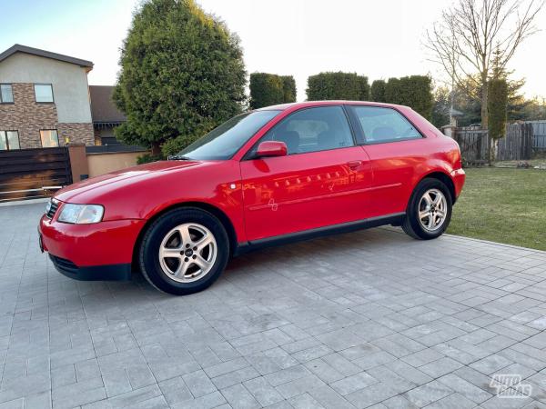 Red Audi A3 1998 in Vilnius, with an engine capacity of 1.60 L and mileage of 316 thousand km for 1500 €, photo 5 on AUTOMOTO.COM.LV