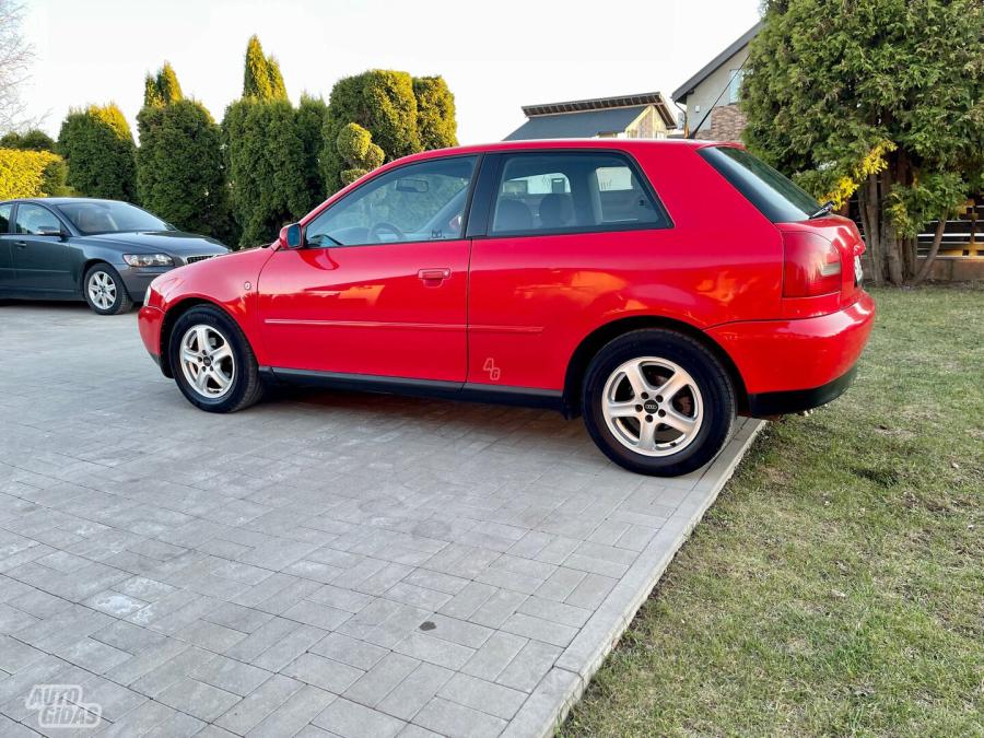 Red Audi A3 1998 in Vilnius, with an engine capacity of 1.60 L and mileage of 316 thousand km for 1500 €, photo 7 on AUTOMOTO.COM.LV