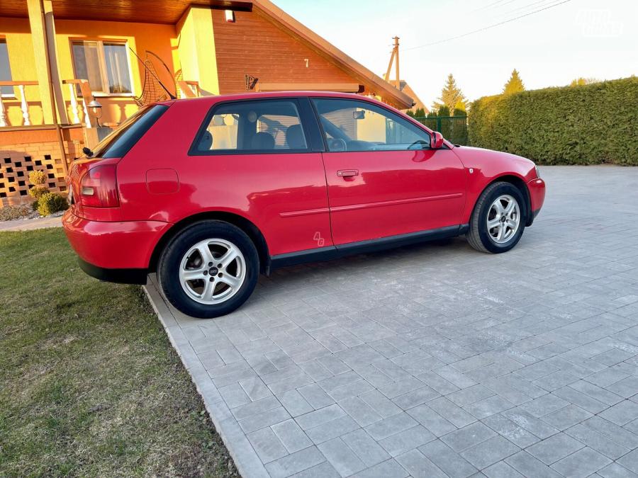 Red Audi A3 1998 in Vilnius, with an engine capacity of 1.60 L and mileage of 316 thousand km for 1500 €, photo 8 on AUTOMOTO.COM.LV