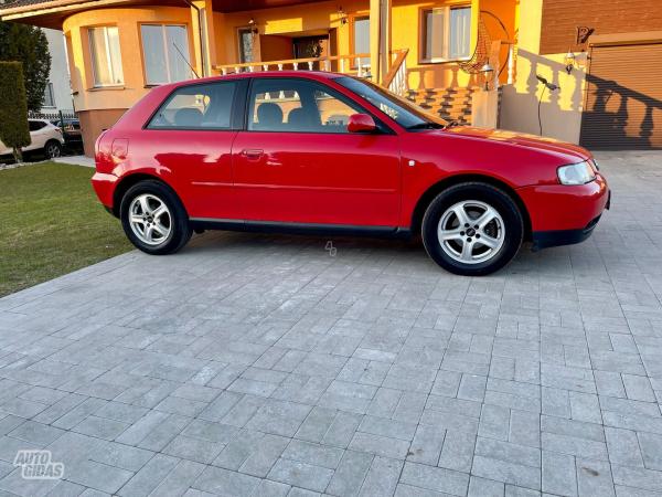 Red Audi A3 1998 in Vilnius, with an engine capacity of 1.60 L and mileage of 316 thousand km for 1500 €, photo 8 on AUTOMOTO.COM.LV