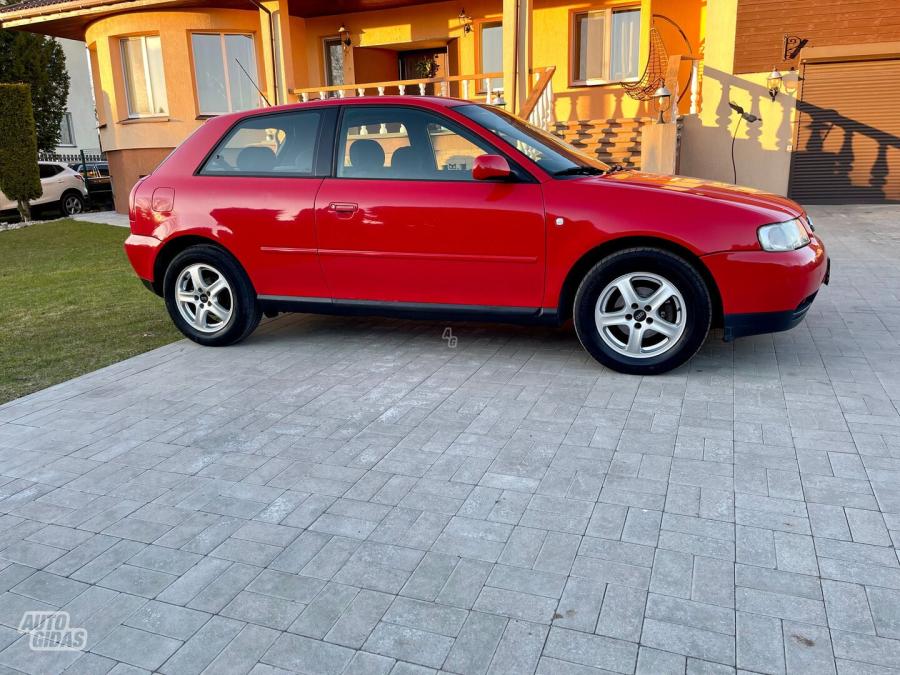 Red Audi A3 1998 in Vilnius, with an engine capacity of 1.60 L and mileage of 316 thousand km for 1500 €, photo 9 on AUTOMOTO.COM.LV