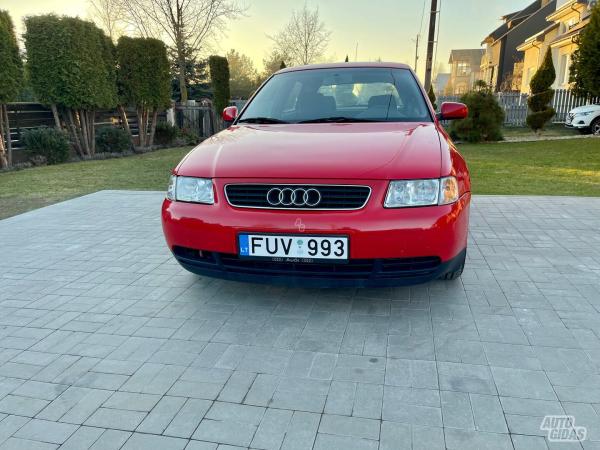 Red Audi A3 1998 in Vilnius, with an engine capacity of 1.60 L and mileage of 316 thousand km for 1500 €, photo 9 on AUTOMOTO.COM.LV