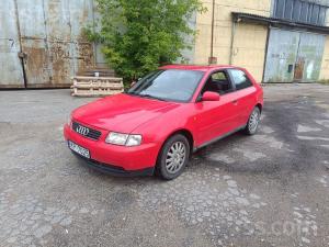 Red Audi A3 1998 in Riga, with an engine capacity of 1.90 L and mileage of 373 thousand km for 850 €, photo  on AUTOMOTO.COM.LV