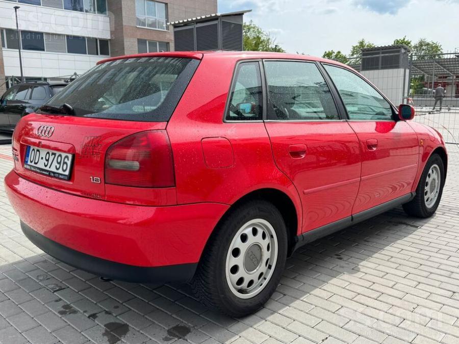 Red Audi A3 1999 in Riga, with an engine capacity of 1.80 L and mileage of 0 thousand km for 2600 €, photo 7 on AUTOMOTO.COM.LV