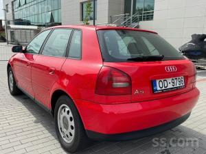 Red Audi A3 1999 in Riga, with an engine capacity of 1.80 L and mileage of 0 thousand km for 2600 €, photo 8 on AUTOMOTO.COM.LV
