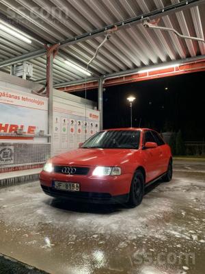 Red Audi A3 1999 in Ogre, with an engine capacity of 1.60 L and mileage of 344 thousand km for 950 €, photo  on AUTOMOTO.COM.LV