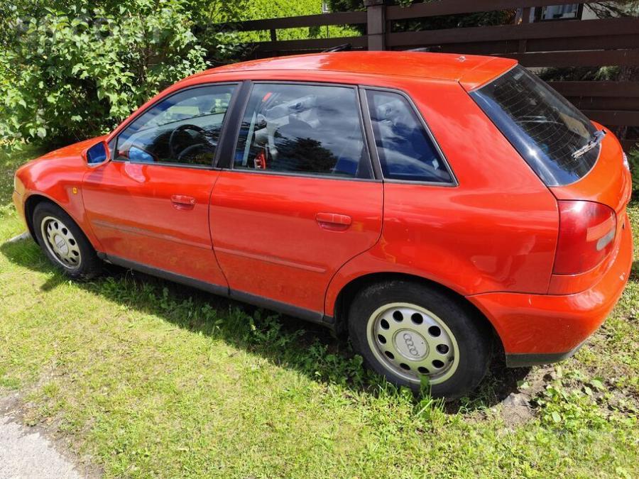 Red Audi A3 1999 in Riga, with an engine capacity of 1.80 L and mileage of 303 thousand km for 950 €, photo 1 on AUTOMOTO.COM.LV