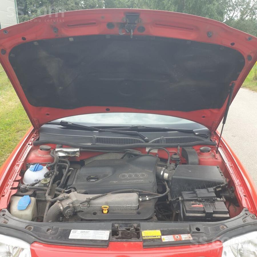 Sarkans Audi A3 1999 Rīga, ar dzinēja tilpumu 1.80 L un nobraukumu 322 tūkst. km par 2500 €, foto 9 vietnē AUTOMOTO.COM.LV
