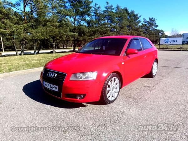 Red Audi A3 2004 in Tallinn, with an engine capacity of 2.00 L and mileage of 371 thousand km for 2499 €, photo 1 on AUTOMOTO.COM.LV