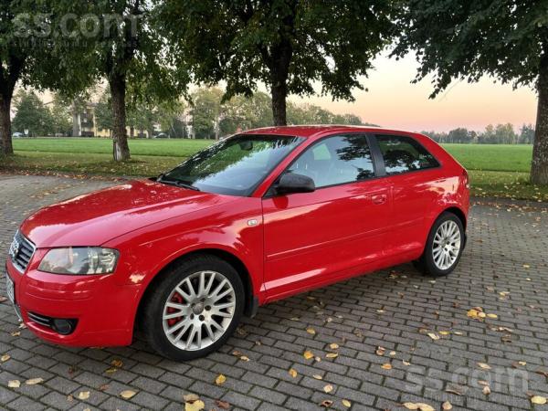Red Audi A3 2004 in Valmiera, with an engine capacity of 3.20 L and mileage of 242 thousand km for 3500 €, photo 5 on AUTOMOTO.COM.LV