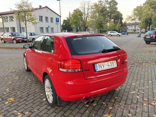 Red Audi A3 2004 in Valmiera, with an engine capacity of 3.20 L and mileage of 242 thousand km for 3500 €, photo 7 on AUTOMOTO.COM.LV