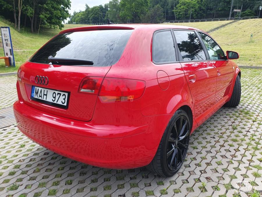 Red Audi A3 2004 in Kaunas, with an engine capacity of 2.00 L and mileage of 285 thousand km for 3200 €, photo 7 on AUTOMOTO.COM.LV
