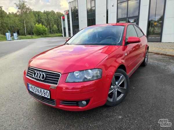 Red Audi A3 2004 in Kaunas, with an engine capacity of 2.00 L and mileage of 367 thousand km for 1350 €, photo 1 on AUTOMOTO.COM.LV