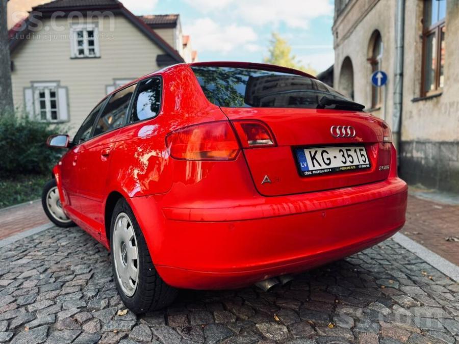Red Audi A3 2004 in Cesis, with an engine capacity of 2.00 L and mileage of 0 thousand km for 1490 €, photo 8 on AUTOMOTO.COM.LV