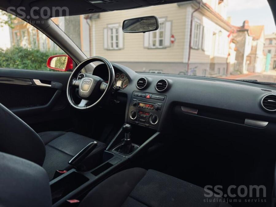 Red Audi A3 2004 in Cesis, with an engine capacity of 2.00 L and mileage of 0 thousand km for 1490 €, photo 12 on AUTOMOTO.COM.LV
