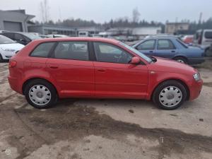 Red Audi A3 2005 in Utena, with an engine capacity of 1.97 L and mileage of 280 thousand km for 2250 €, photo 6 on AUTOMOTO.COM.LV
