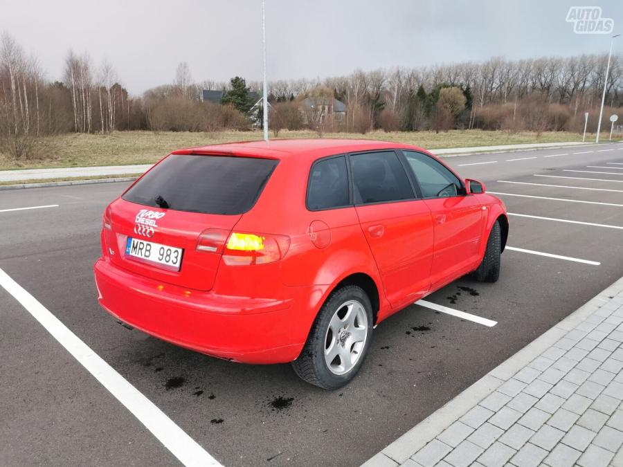 Sarkans Audi A3 2005 Klaipėda, ar dzinēja tilpumu 1.90 L un nobraukumu 341 tūkst. km par 2150 €, foto 4 vietnē AUTOMOTO.COM.LV