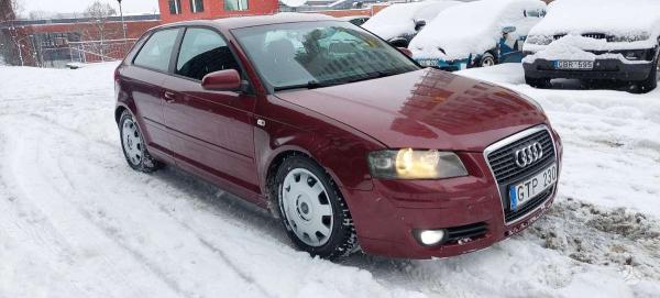Sarkans Audi A3 2005 Viļņa, ar dzinēja tilpumu 1.60 L un nobraukumu 268 tūkst. km par 1550 €, foto 4 vietnē AUTOMOTO.COM.LV