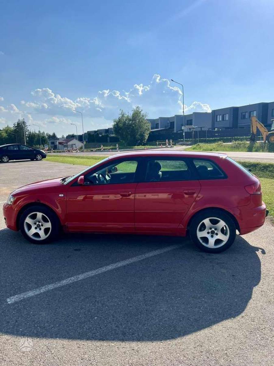 Red Audi A3 2005 in Kaunas, with an engine capacity of 1.90 L and mileage of 385 thousand km for 1350 €, photo 9 on AUTOMOTO.COM.LV
