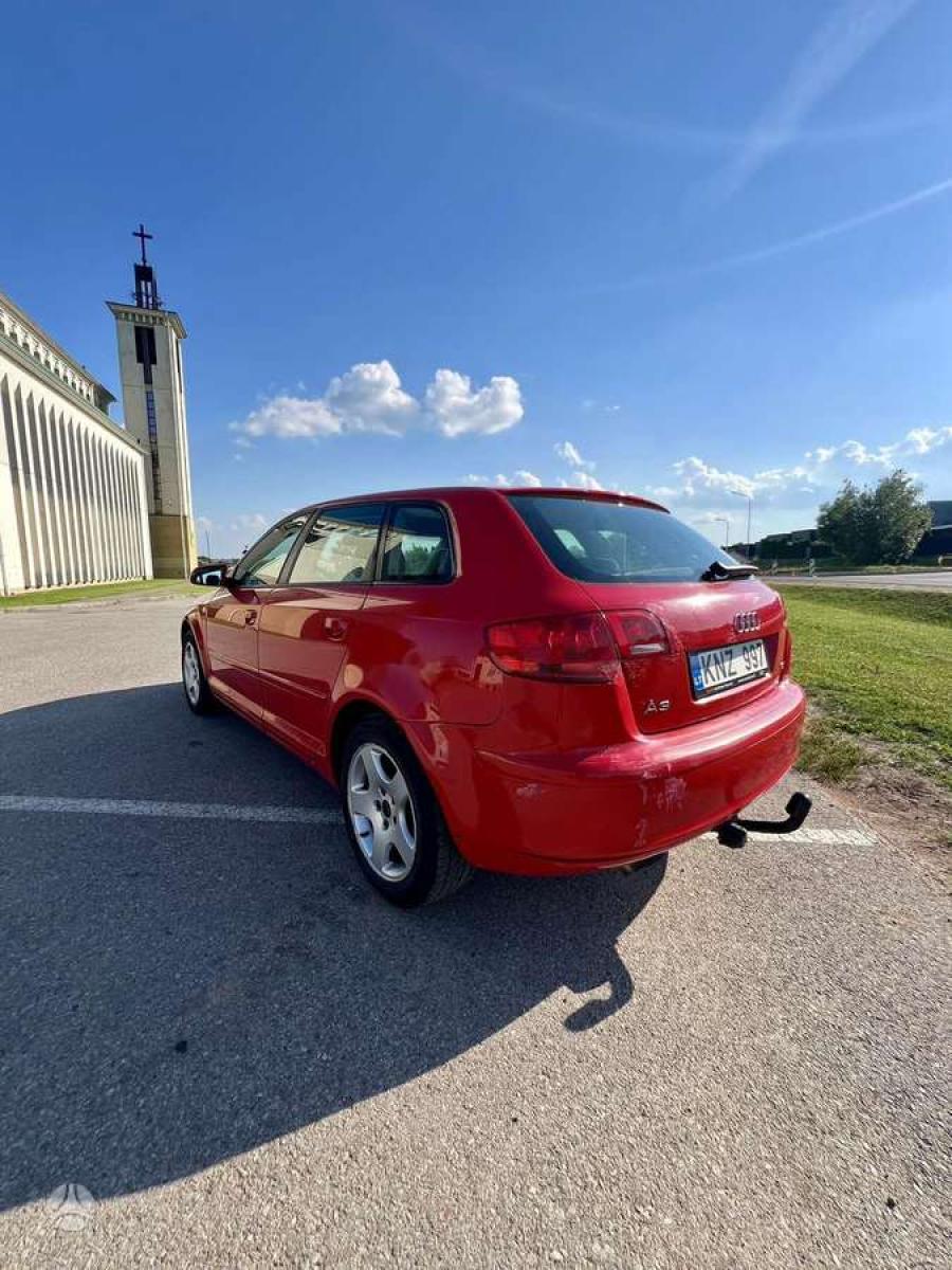 Red Audi A3 2005 in Kaunas, with an engine capacity of 1.90 L and mileage of 385 thousand km for 1350 €, photo 14 on AUTOMOTO.COM.LV