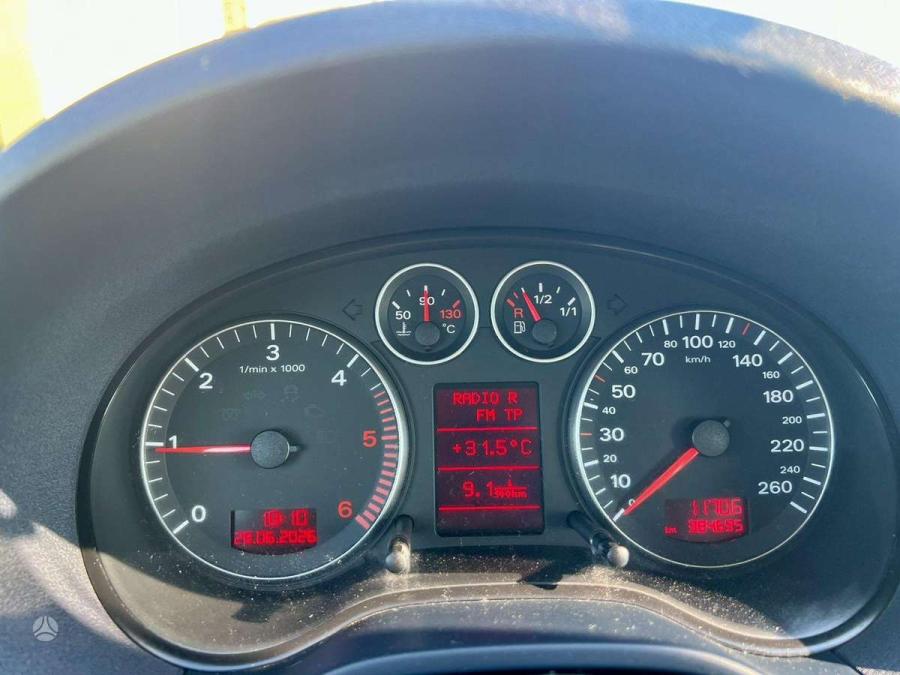 Red Audi A3 2005 in Kaunas, with an engine capacity of 1.90 L and mileage of 385 thousand km for 1350 €, photo 20 on AUTOMOTO.COM.LV