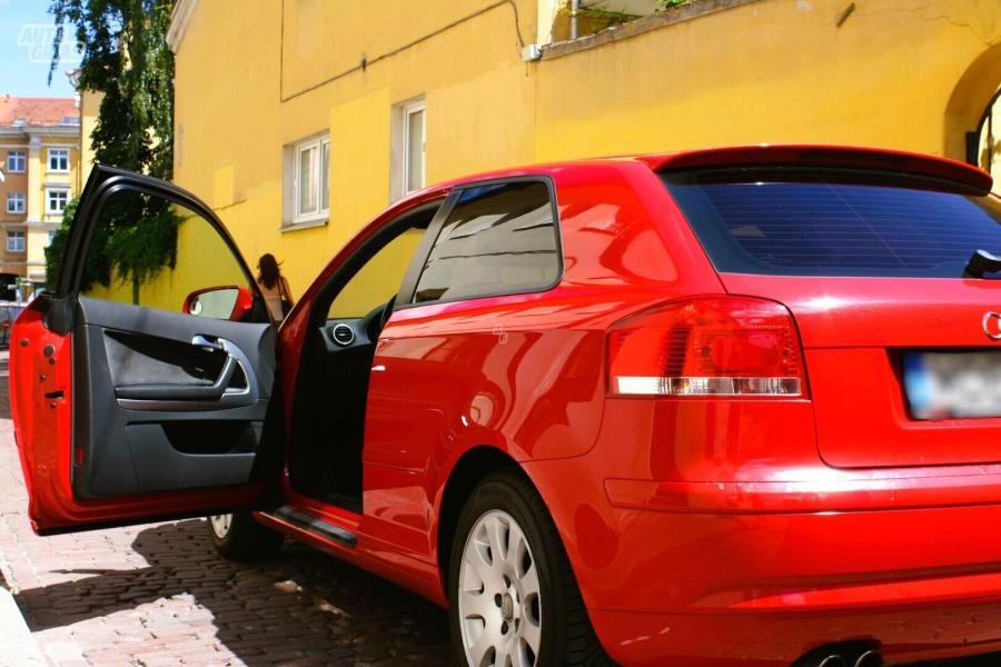 Red Audi A3 2005 in Vilnius, with an engine capacity of 2.00 L and mileage of 237 thousand km for 5900 €, photo 5 on AUTOMOTO.COM.LV