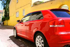 Red Audi A3 2005 in Vilnius, with an engine capacity of 2.00 L and mileage of 237 thousand km for 5900 €, photo 6 on AUTOMOTO.COM.LV
