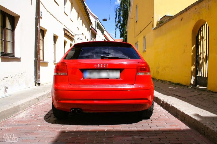 Red Audi A3 2005 in Vilnius, with an engine capacity of 2.00 L and mileage of 237 thousand km for 5900 €, photo 7 on AUTOMOTO.COM.LV