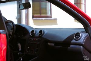 Red Audi A3 2005 in Vilnius, with an engine capacity of 2.00 L and mileage of 237 thousand km for 5900 €, photo 12 on AUTOMOTO.COM.LV