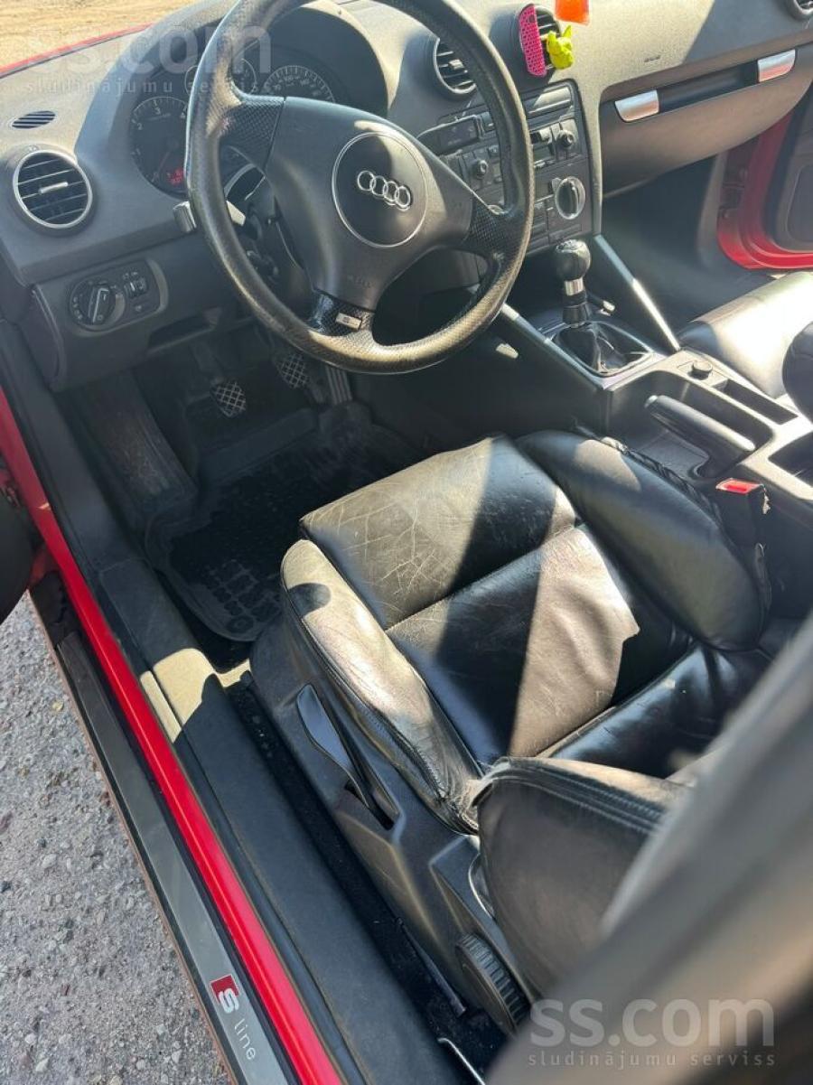 Red Audi A3 2005 in Talsi, with an engine capacity of 1.90 L and mileage of 467 thousand km for 1300 €, photo 10 on AUTOMOTO.COM.LV