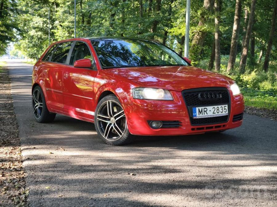 Sarkans Audi A3 2005 Liepāja, ar dzinēja tilpumu 3.20 L un nobraukumu 305 tūkst. km par 3500 €, foto 1 vietnē AUTOMOTO.COM.LV