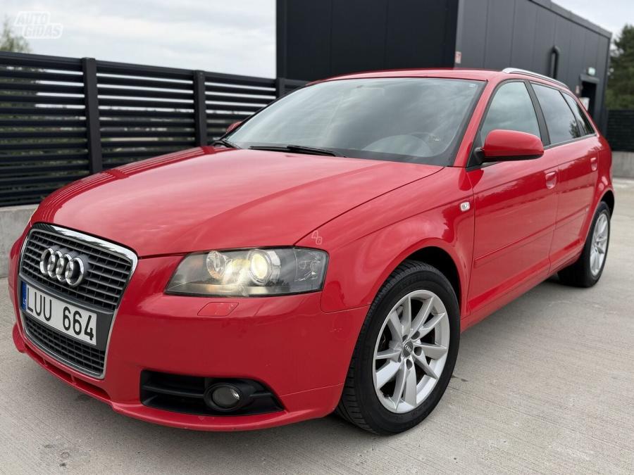 Red Audi A3 2006 in Vilnius, with an engine capacity of 2.00 L and mileage of 351 thousand km for 2540 €, photo 1 on AUTOMOTO.COM.LV