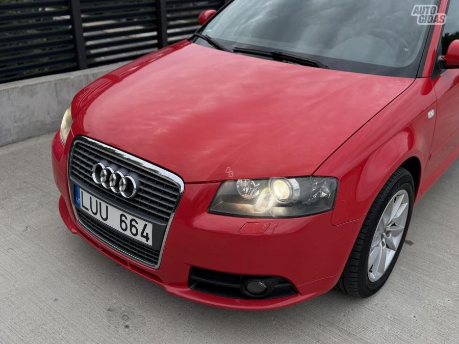 Red Audi A3 2006 in Vilnius, with an engine capacity of 2.00 L and mileage of 351 thousand km for 2540 €, photo 3 on AUTOMOTO.COM.LV
