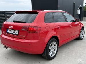 Red Audi A3 2006 in Vilnius, with an engine capacity of 2.00 L and mileage of 351 thousand km for 2540 €, photo 6 on AUTOMOTO.COM.LV