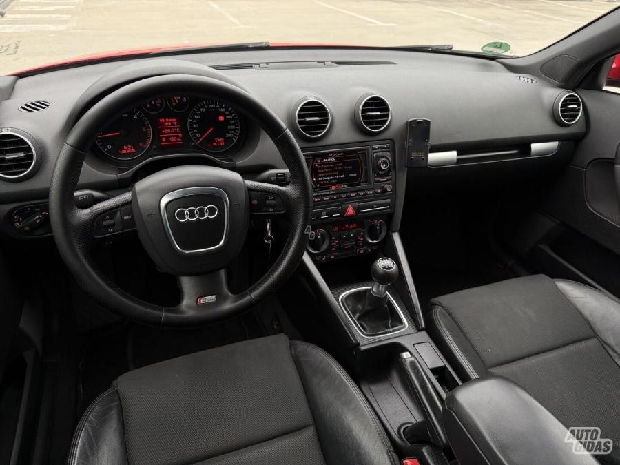 Red Audi A3 2006 in Vilnius, with an engine capacity of 2.00 L and mileage of 351 thousand km for 2540 €, photo 17 on AUTOMOTO.COM.LV
