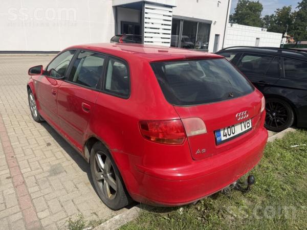 Red Audi A3 2006 in Riga, with an engine capacity of 1.60 L and mileage of 0 thousand km for 1290 €, photo 3 on AUTOMOTO.COM.LV