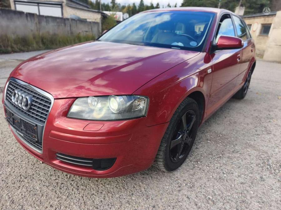 Red Audi A3 2006 in Utena, with an engine capacity of 1.60 L and mileage of 205 thousand km for 2700 €, photo 14 on AUTOMOTO.COM.LV