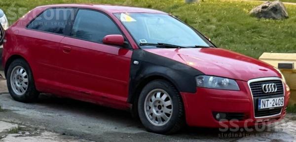 Red Audi A3 2007 in Saldus, with an engine capacity of 2.00 L and mileage of 197 thousand km for 1700 €, photo 1 on AUTOMOTO.COM.LV